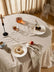Round Linen Tablecloth | Natural – The Foxes Den